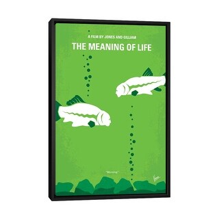 iCanvas "The Meaning Of Life Minimal Movie Poster" by Chungkong Framed Canvas Print - Bed Bath ...